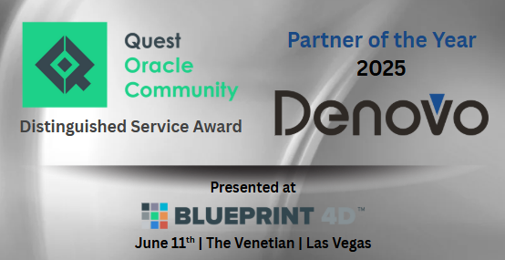 Denovo Wins Quest Oracle Community Distinguished Service Award in 2025