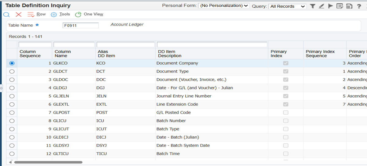 Tips & Tricks - Finding Table Specs Without a Dev Client!